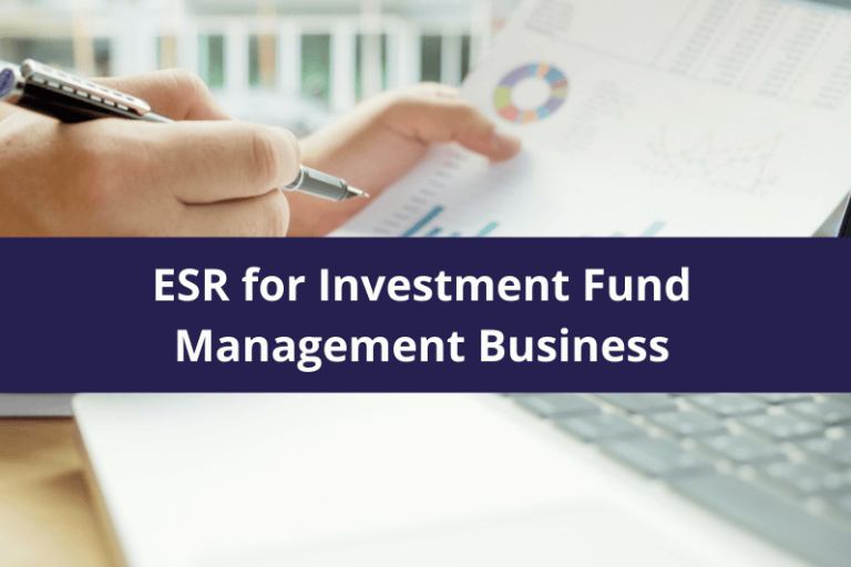 ESR for Investment Fund Management Business in UAE